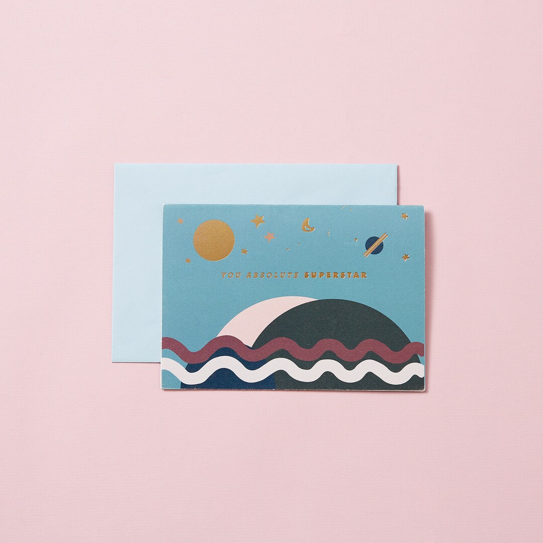 You Absolute Superstar Well Done Card Engagement Card Congratulations ...