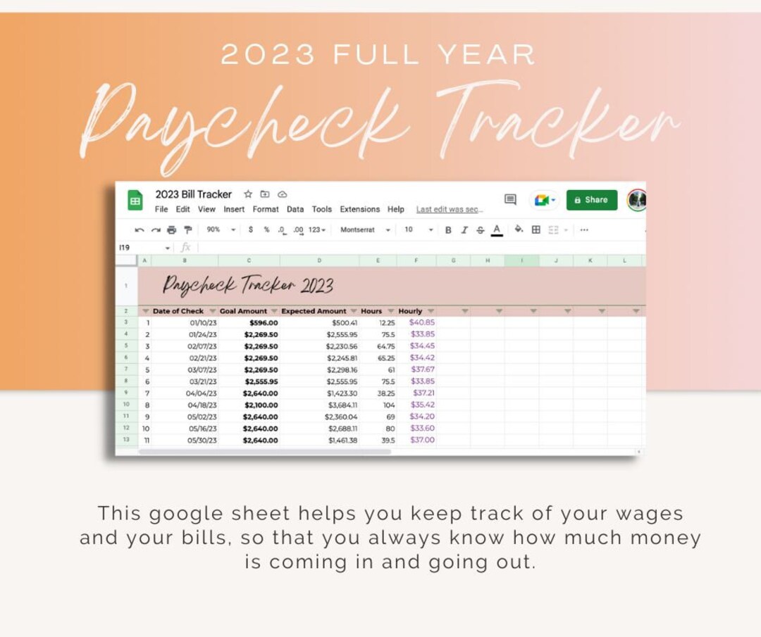 Suivi des chèques de paie 2023 - Etsy France
