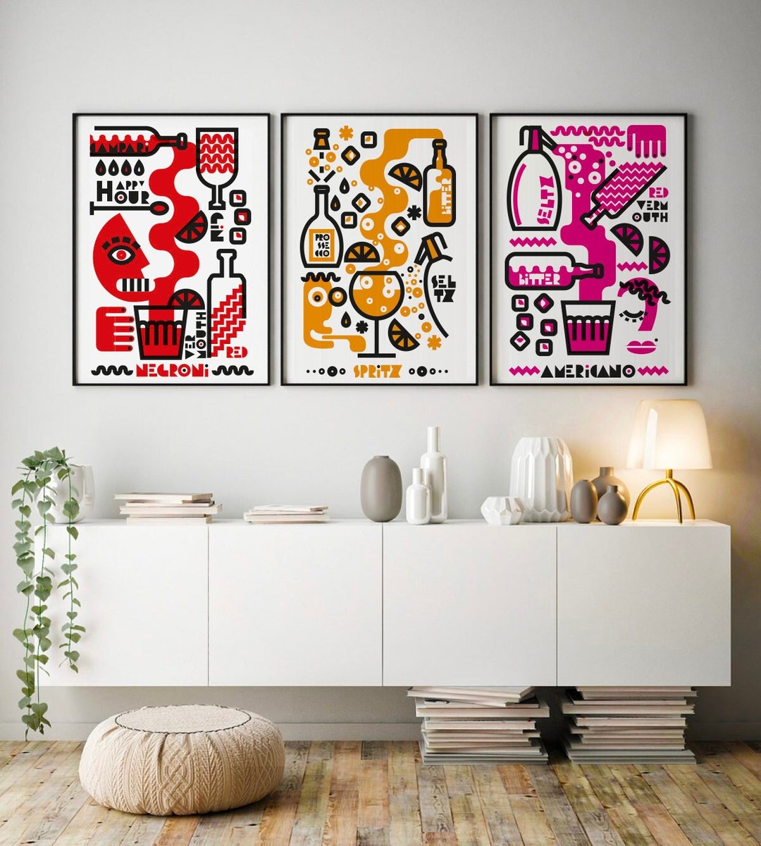 ITALIAN HAPPY HOUR - Poster - Etsy