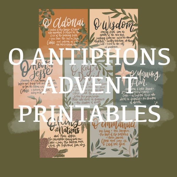 O Antiphons Printable - Etsy