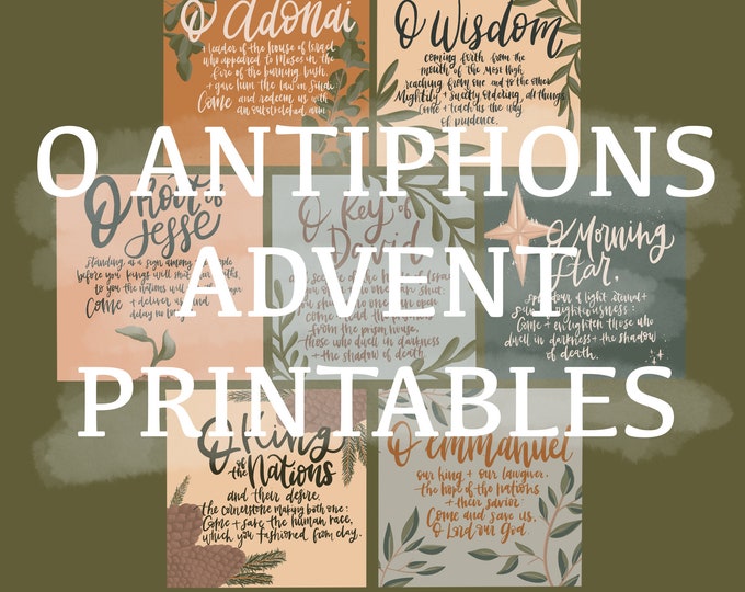 O Antiphons, Traditional Antiphons, PDF Instant Download - Etsy
