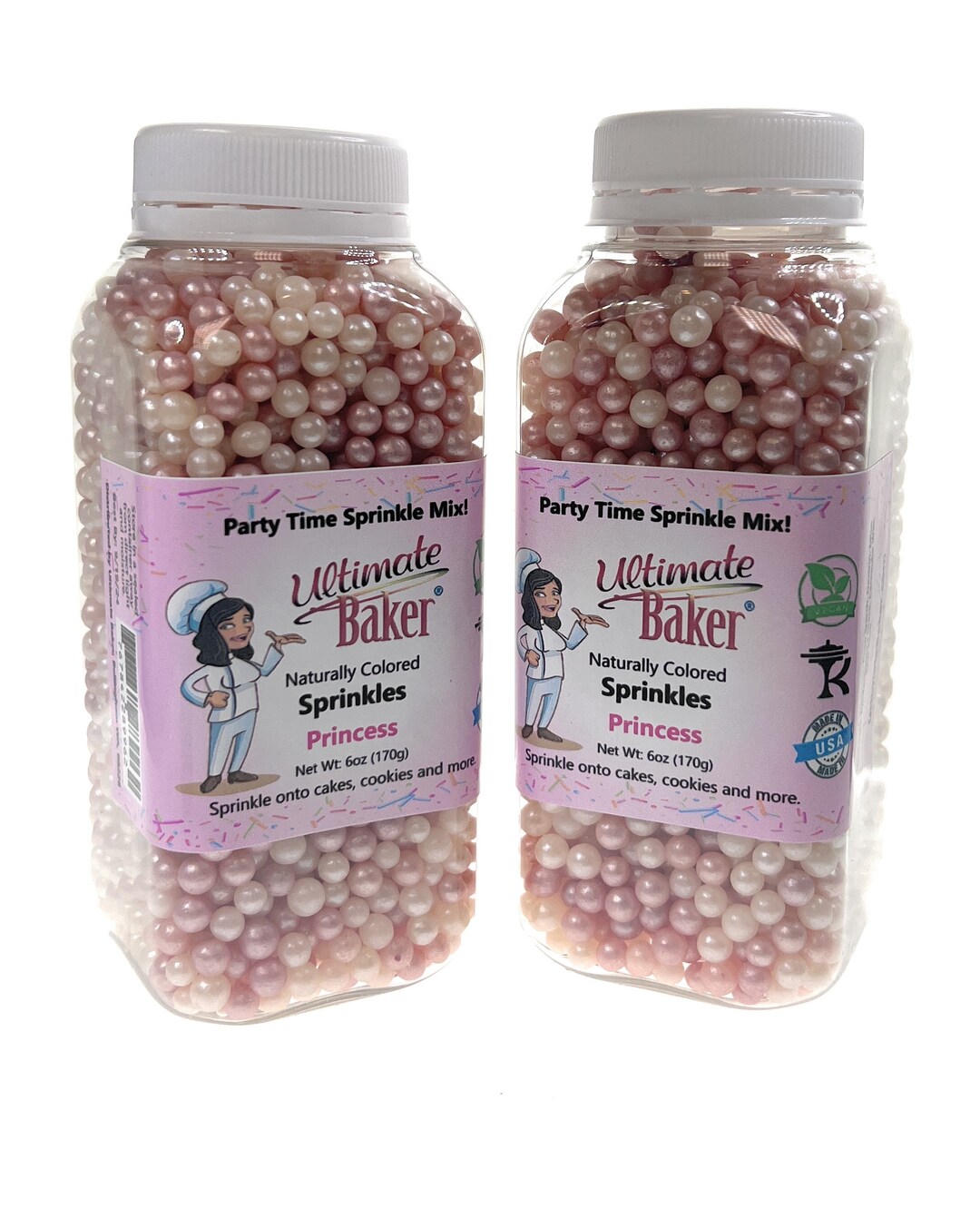 Ultimate Baker Princess Pearls 1x6oz Gift Bottle Vegan, Naturally ...