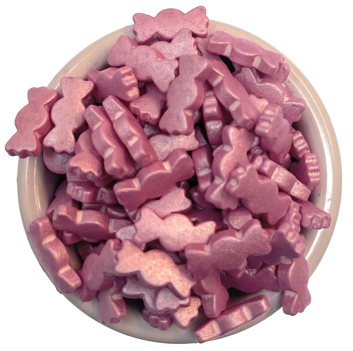 Ultimate Baker Pink Bows Sprinkles (1x8oz) - Naturally Colored Bows ...