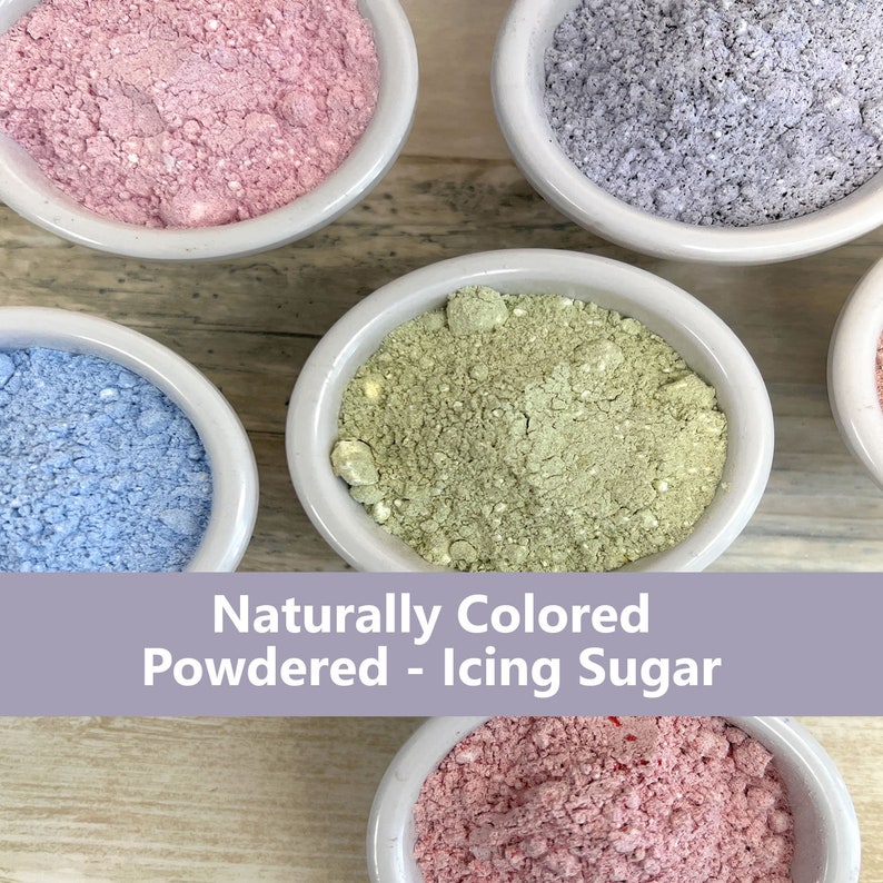 Ultimate Baker Colored Powdered Sugar Mixed Pack (6x4oz), Naturally ...
