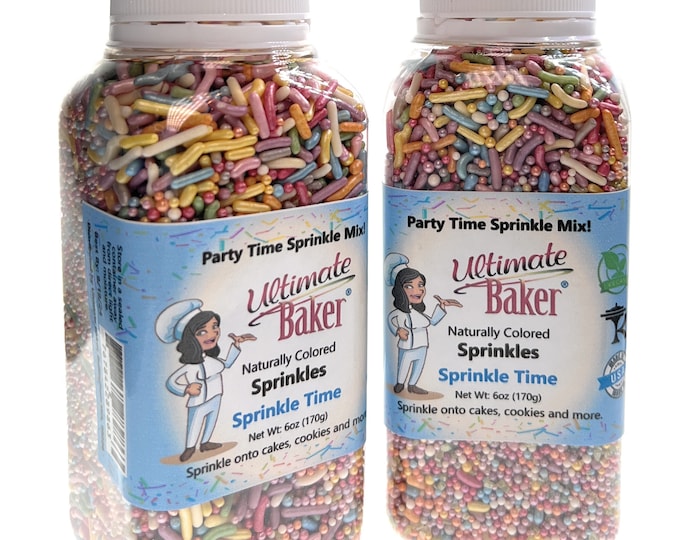 Ultimate Baker Sprinkle Time Mix (1x6oz Gift Bottle) - Vegan, Naturally ...