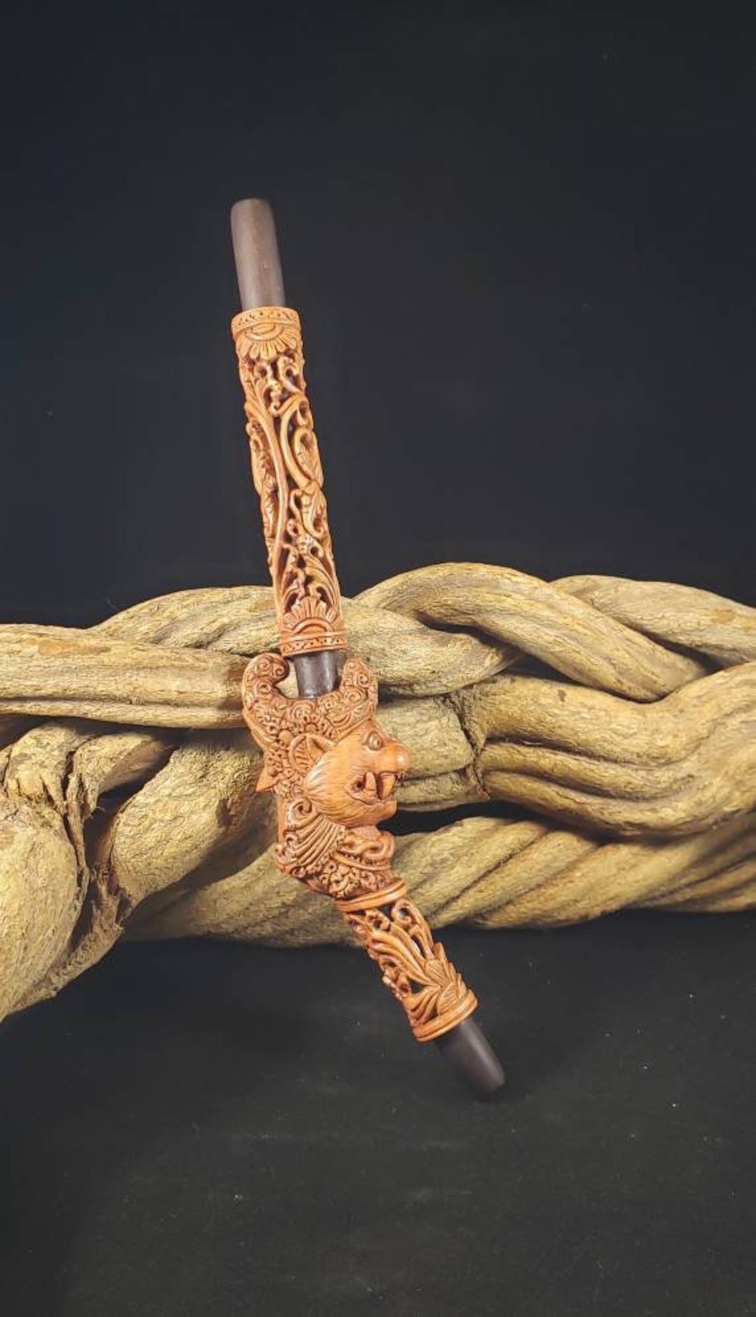 Hanuman Tepi Hand Carved Sabo Wood on Sono Wood - Etsy