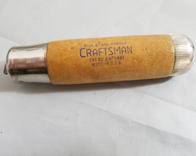 Vintage Craftsman File and Tool Handle/ Wooden Tool Handle/ Vintage ...