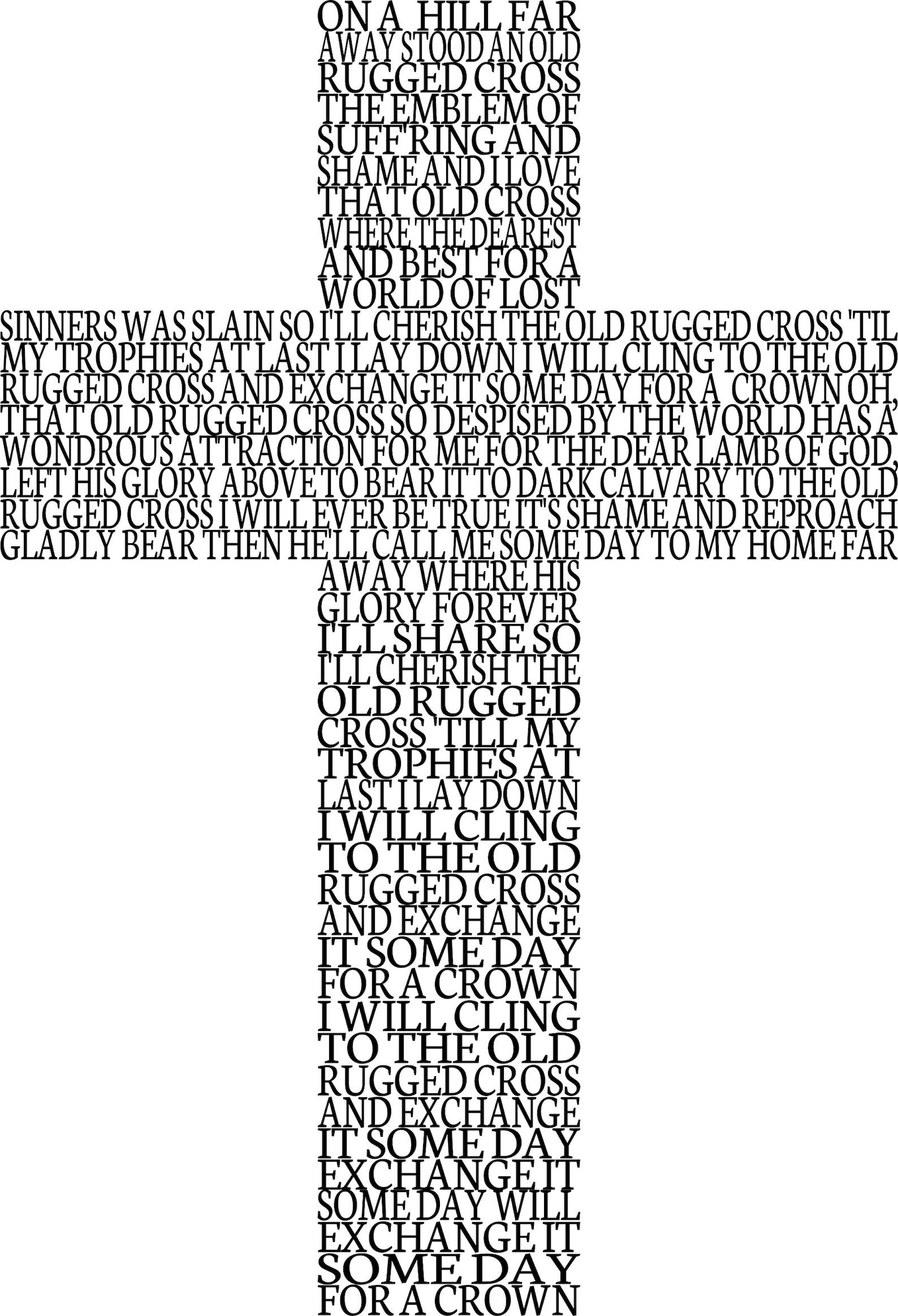 The Old Rugged Cross SVG - Etsy