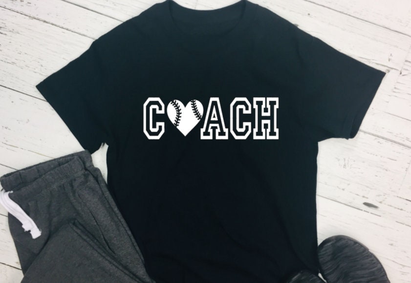 Baseball Coach Heart SVG - Etsy