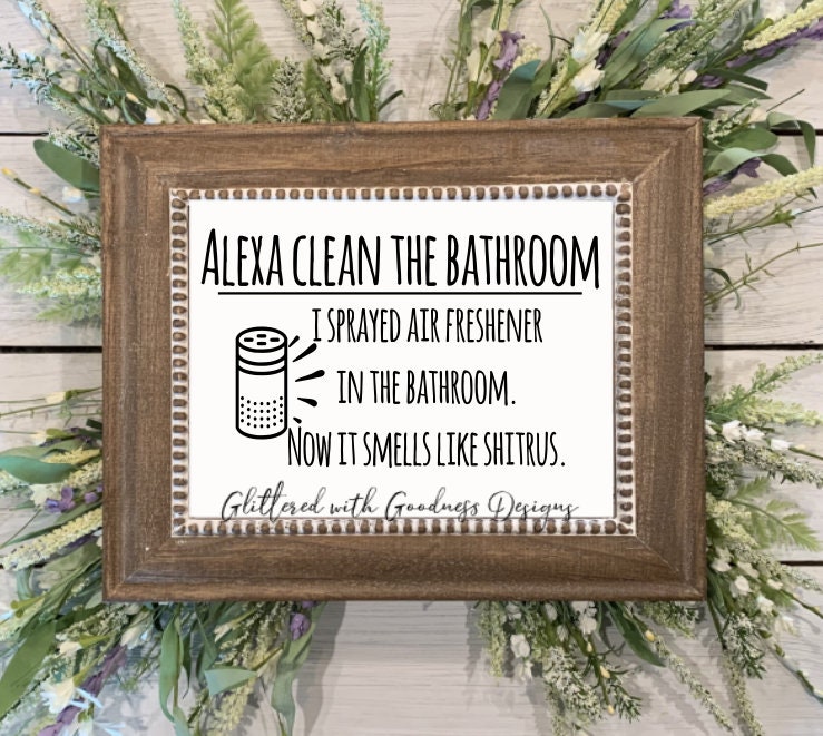 Alexa Clean the Bathroom SVG - Etsy