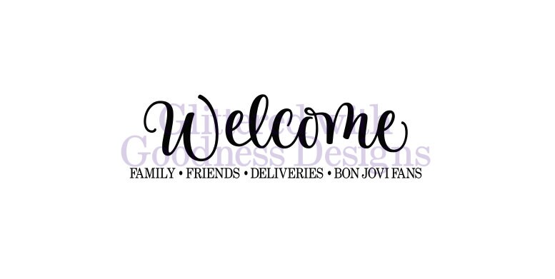 Welcome Family SVG | Etsy