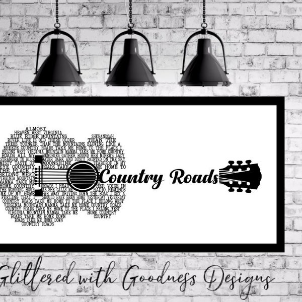 Country Guitar Svg - Etsy