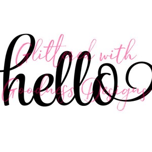 Hello SVG - Etsy