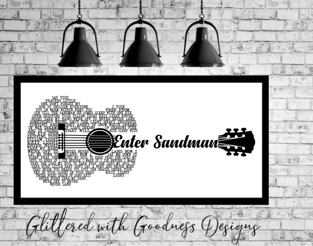 Enter Sandman SVG - Etsy