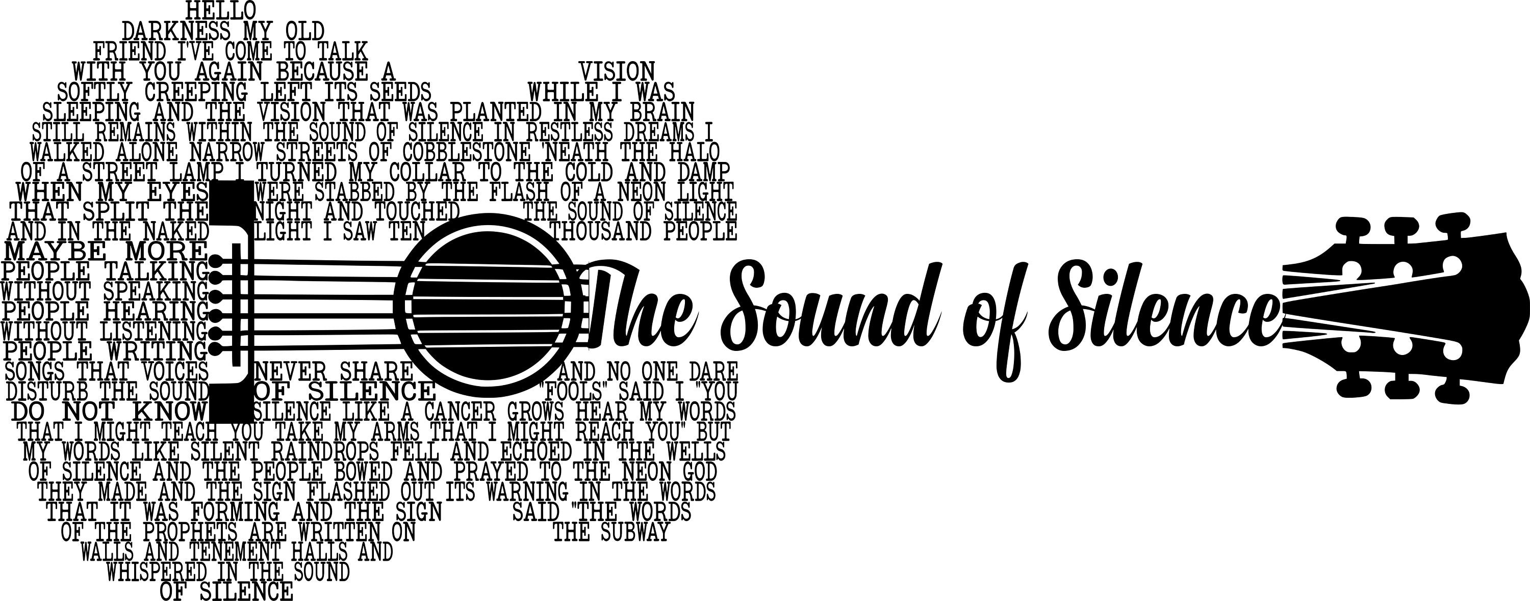 The Sound of Silence SVG | Etsy