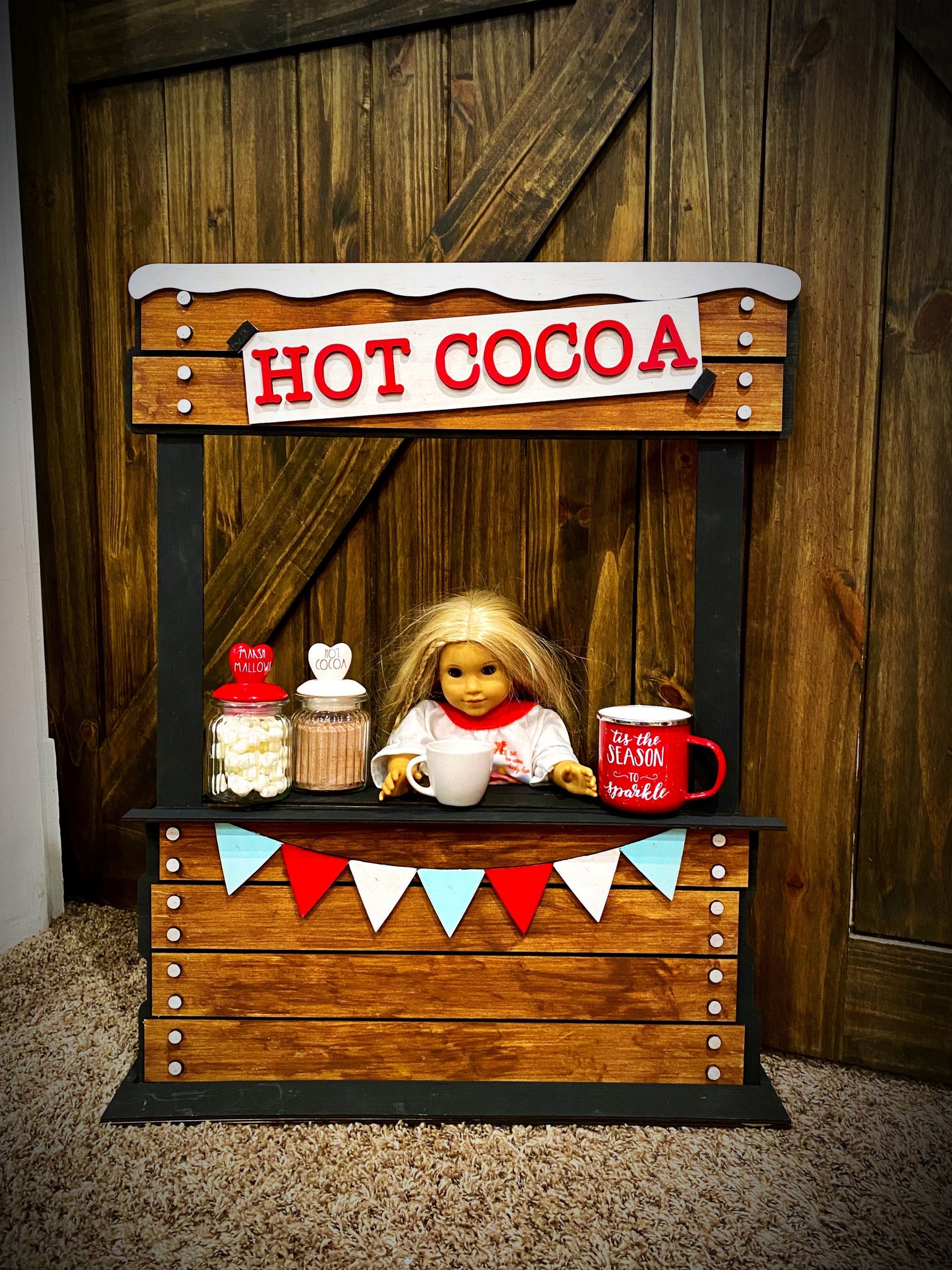 Hot Cocoa Stand Display SVG Laser Cut File - Glowforge - Etsy