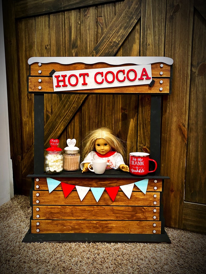 Hot Cocoa Stand Display SVG Laser Cut File - Glowforge - Etsy