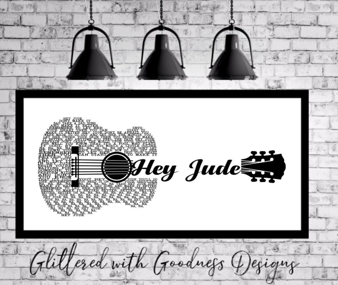 Hey Jude SVG DIGITAL DOWNLOAD - Etsy UK