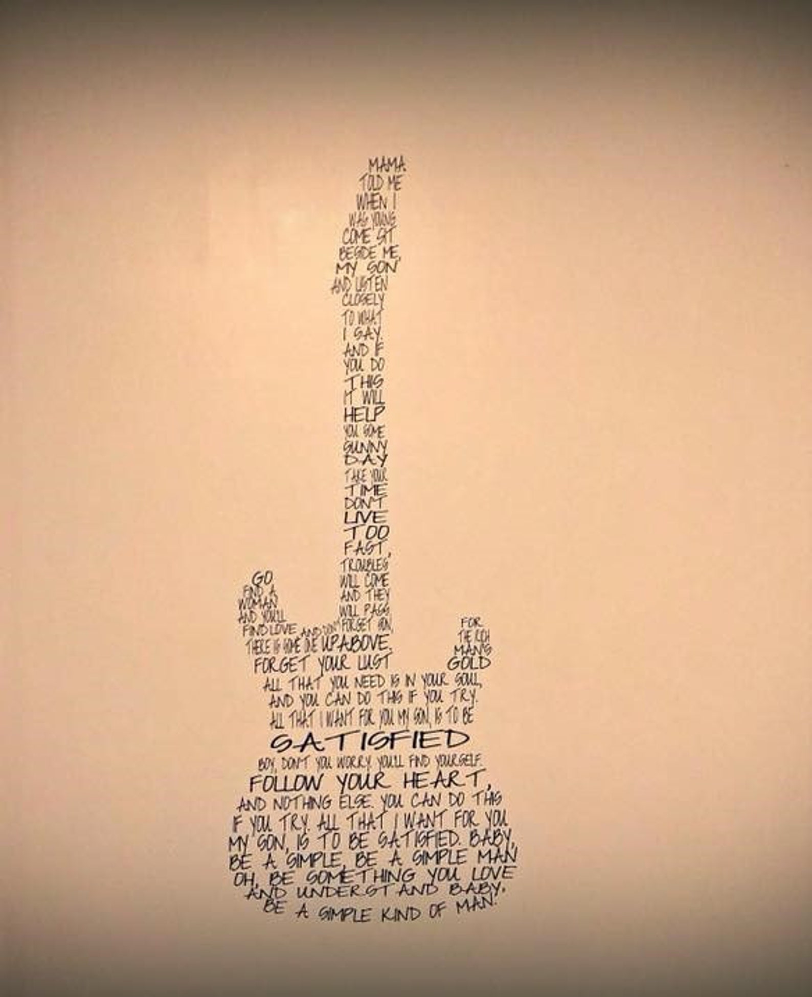 Simple Man Guitar SVG DIGITAL DOWNLOAD - Etsy