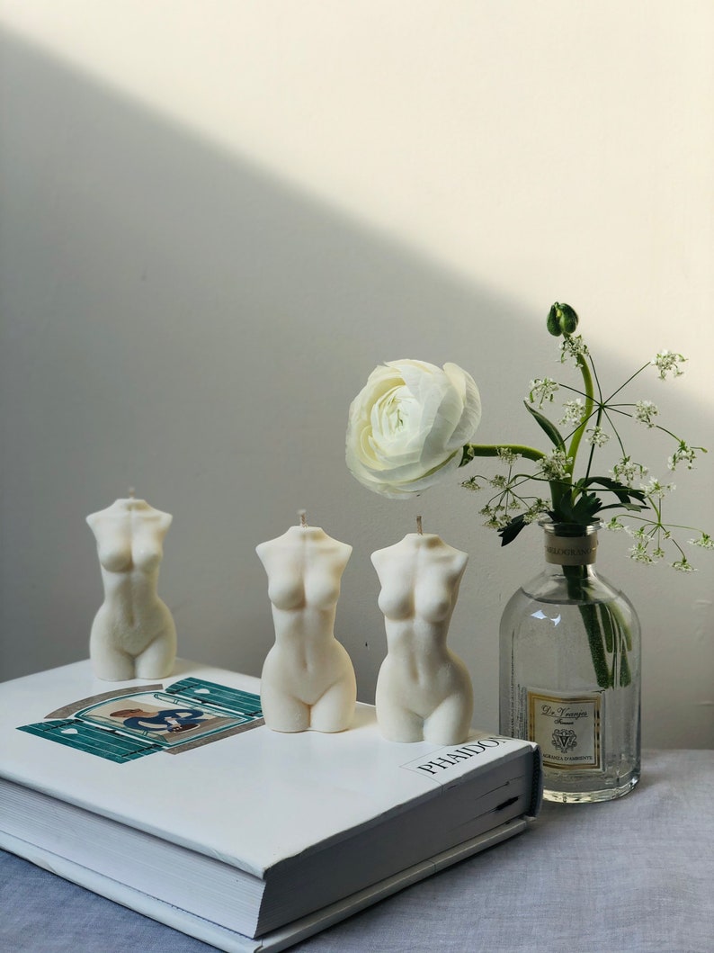 Body Candle Black Orchid Scent Soy Wax Female Body Candle - Etsy