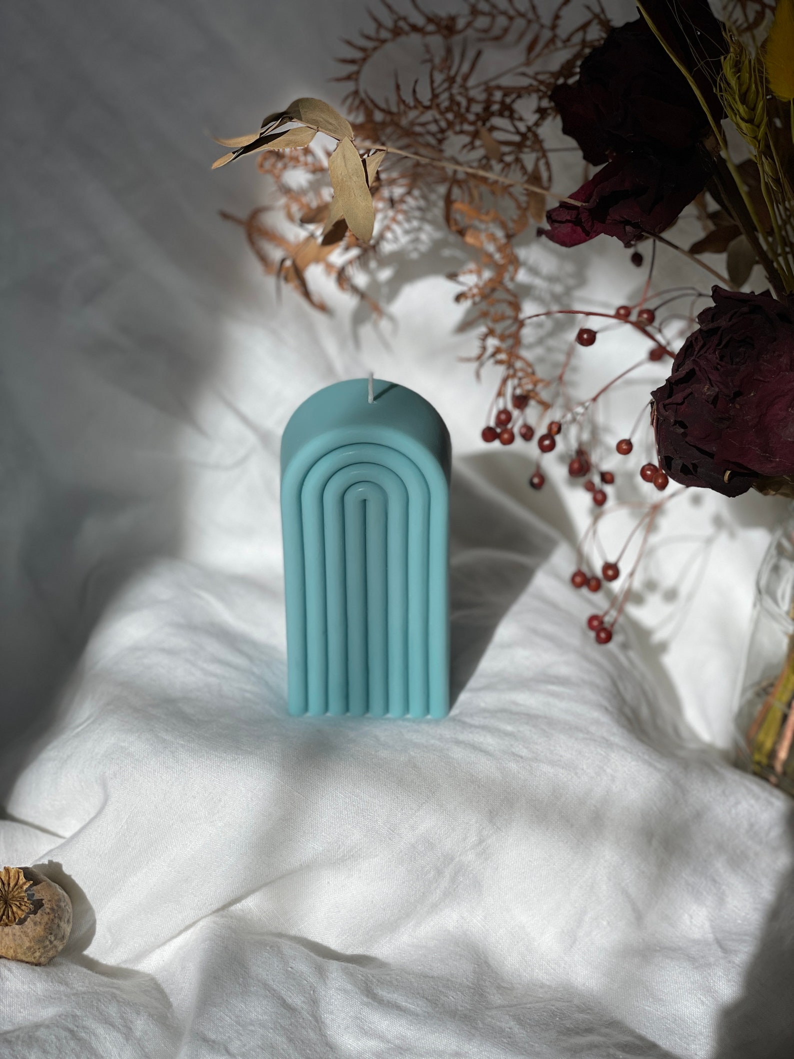 Arch Candle Pastel Colour Arch Candle Handmade Rainbow | Etsy