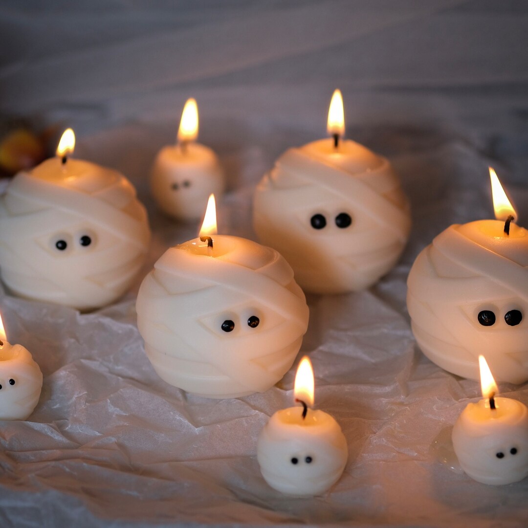 Mummy Ghost Candles | Halloween Candles | Mummy Shaped Candles ...
