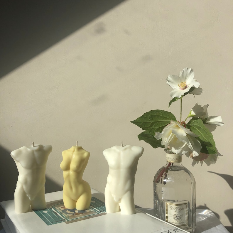 Body Candle Black Orchid Scent Soy Wax Female Body Candle - Etsy