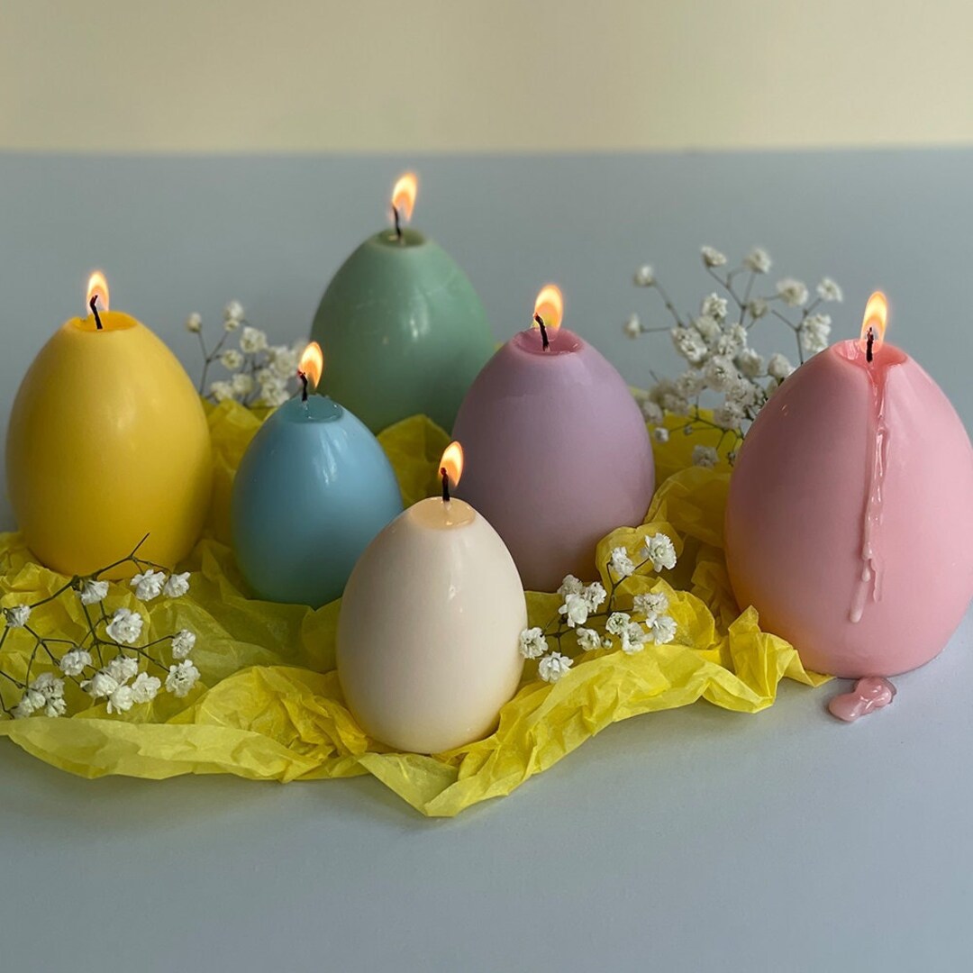 Easter Decor Candle | Egg Candle | Spring Candle | Sculptural Candle ...