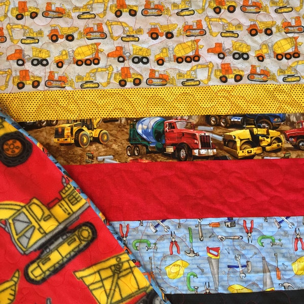 Construction Quilt - Etsy