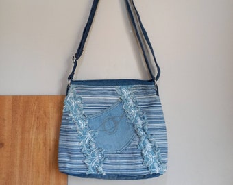 Upcycled Floral Totehand Embroidered Flower Tote Bag - Etsy