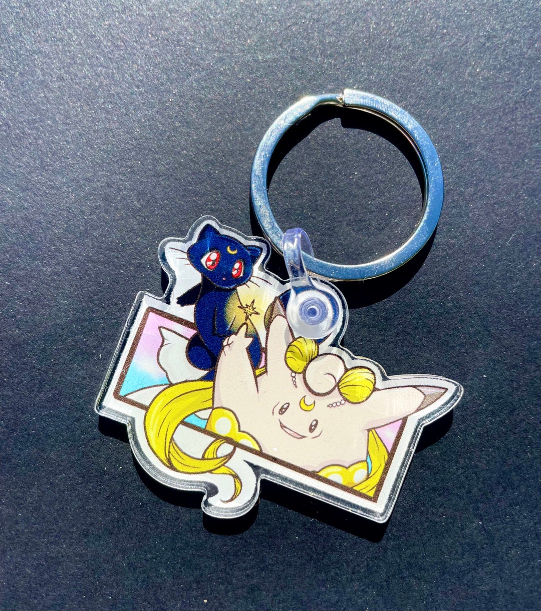 Sailor Moonstone | Clefable X Mew | Keychain - Etsy