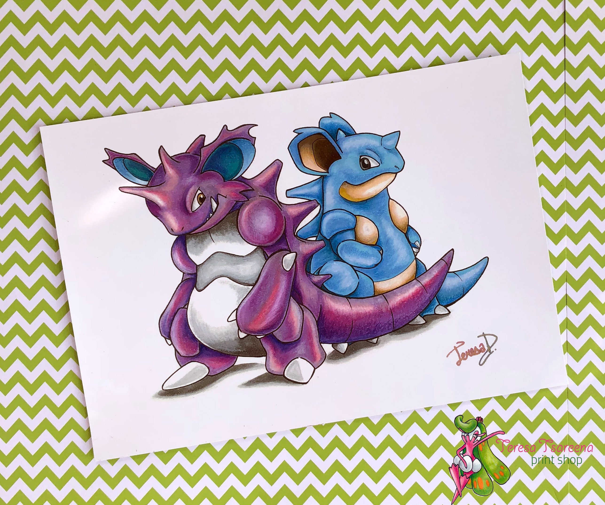 Pokémon Fan Art: King and Queen - Etsy