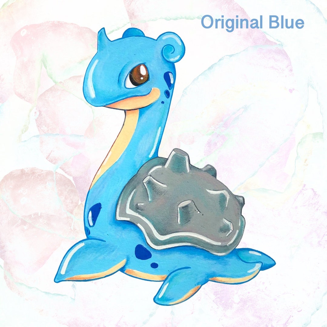 Chibi Lapras | Matte & Vinyl Sticker - Etsy
