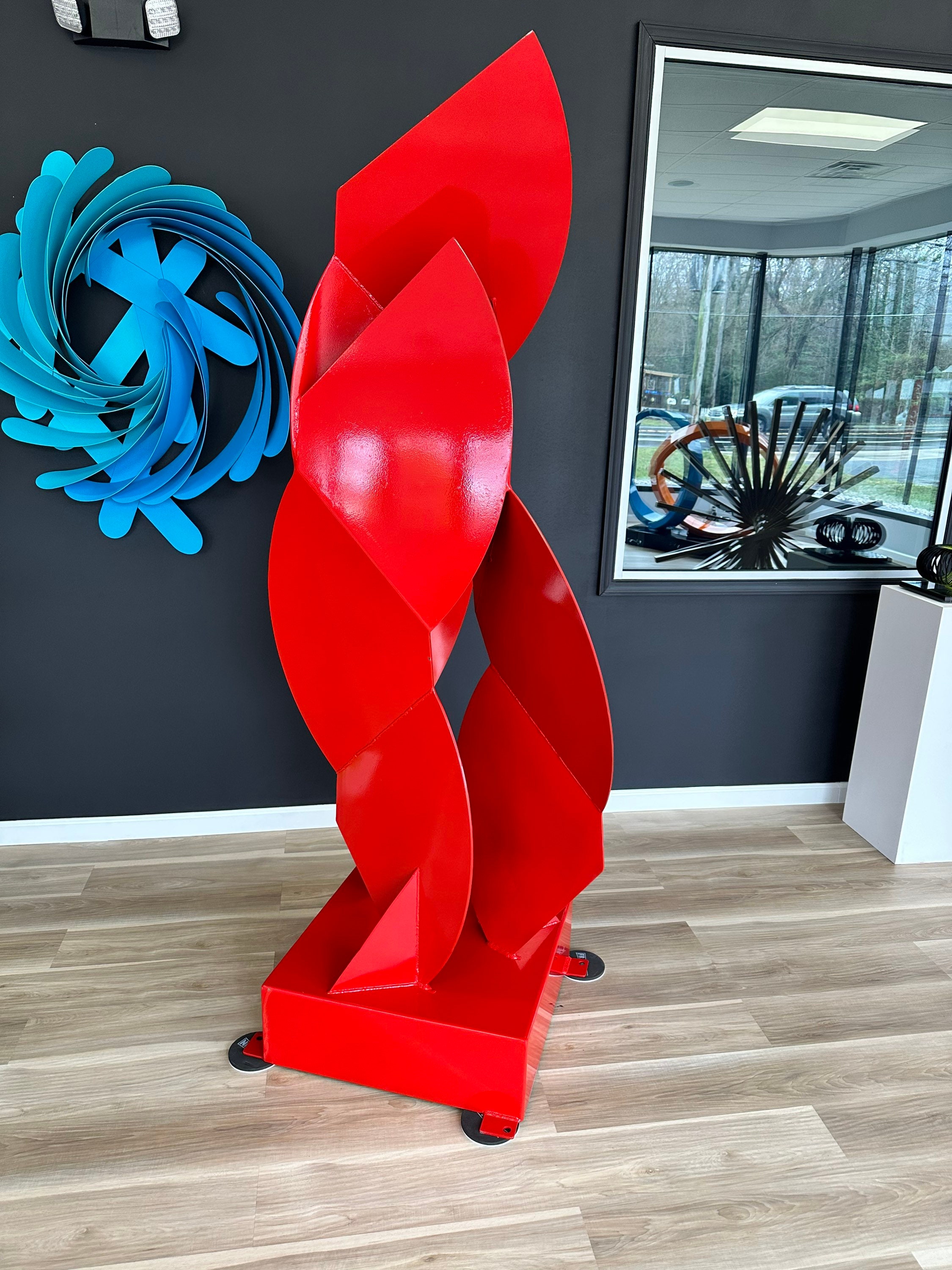 Unity Large Scale Abstract Modern Sculpture Art Red - Etsy