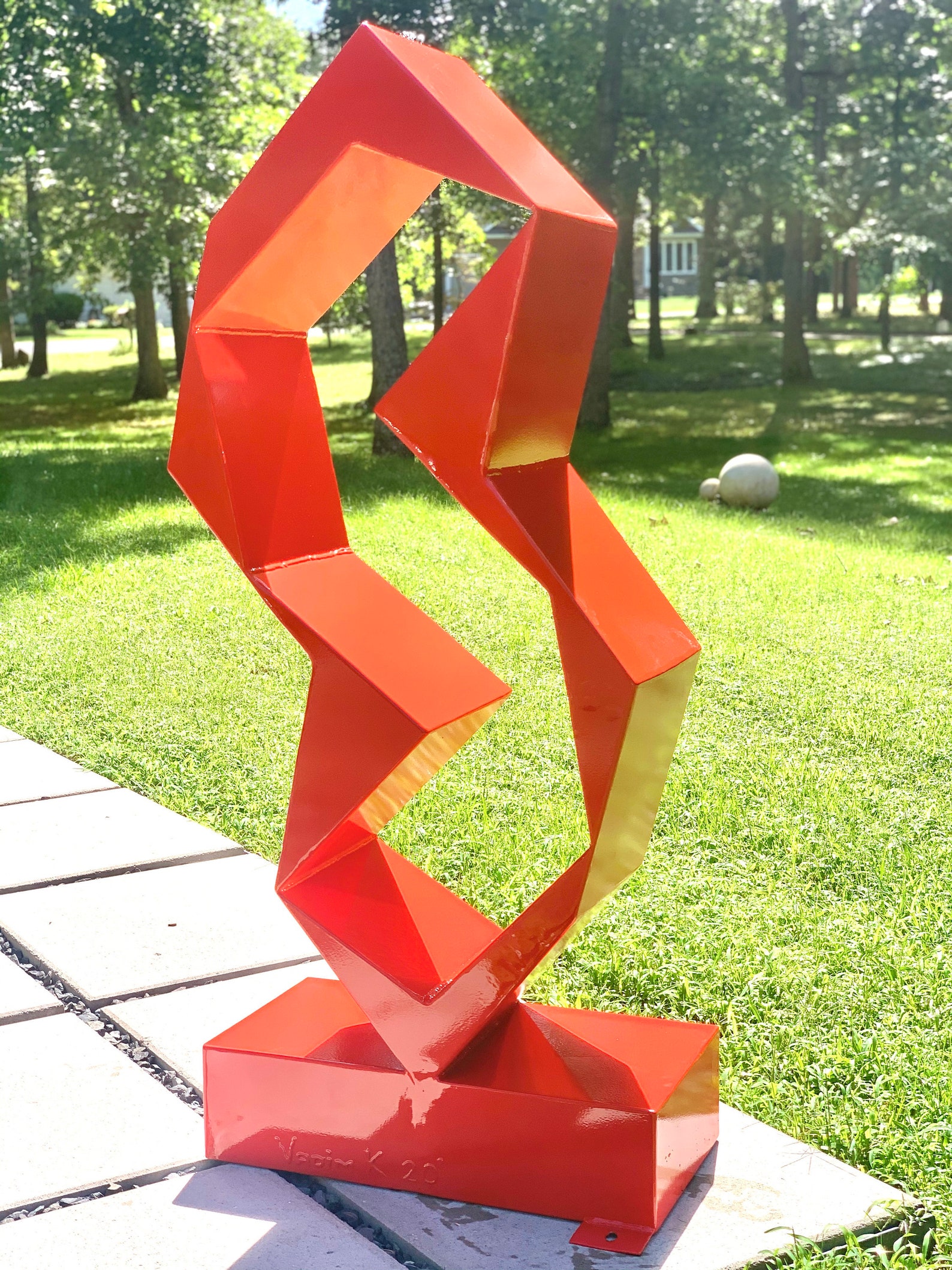 Fortuna II Modern Tall Outdoor/indoor Abstract Sculpture - Etsy
