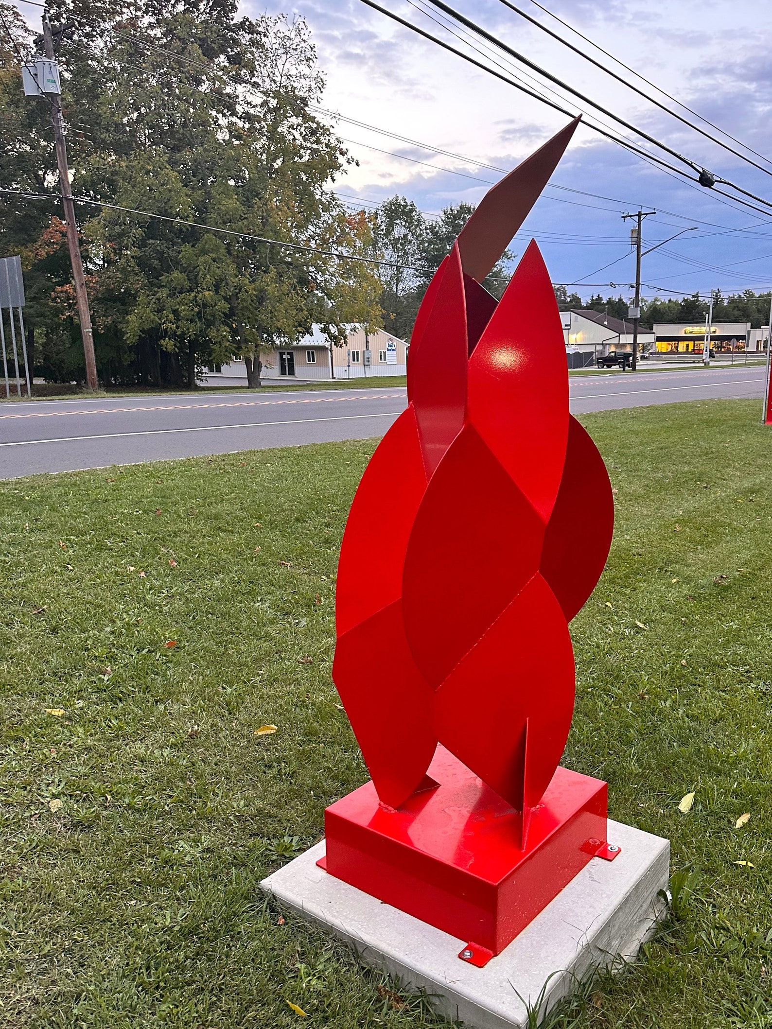 Unity Large Scale Abstract Modern Sculpture Art Red - Etsy