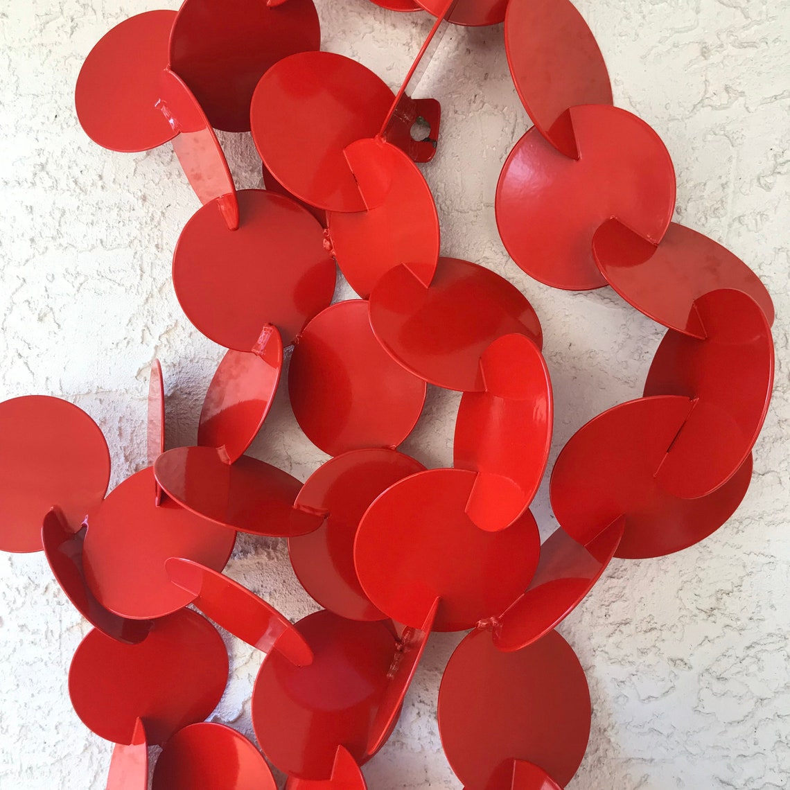 Constance Wall Large Metal Sculpture Modern Abstract Art Red - Etsy