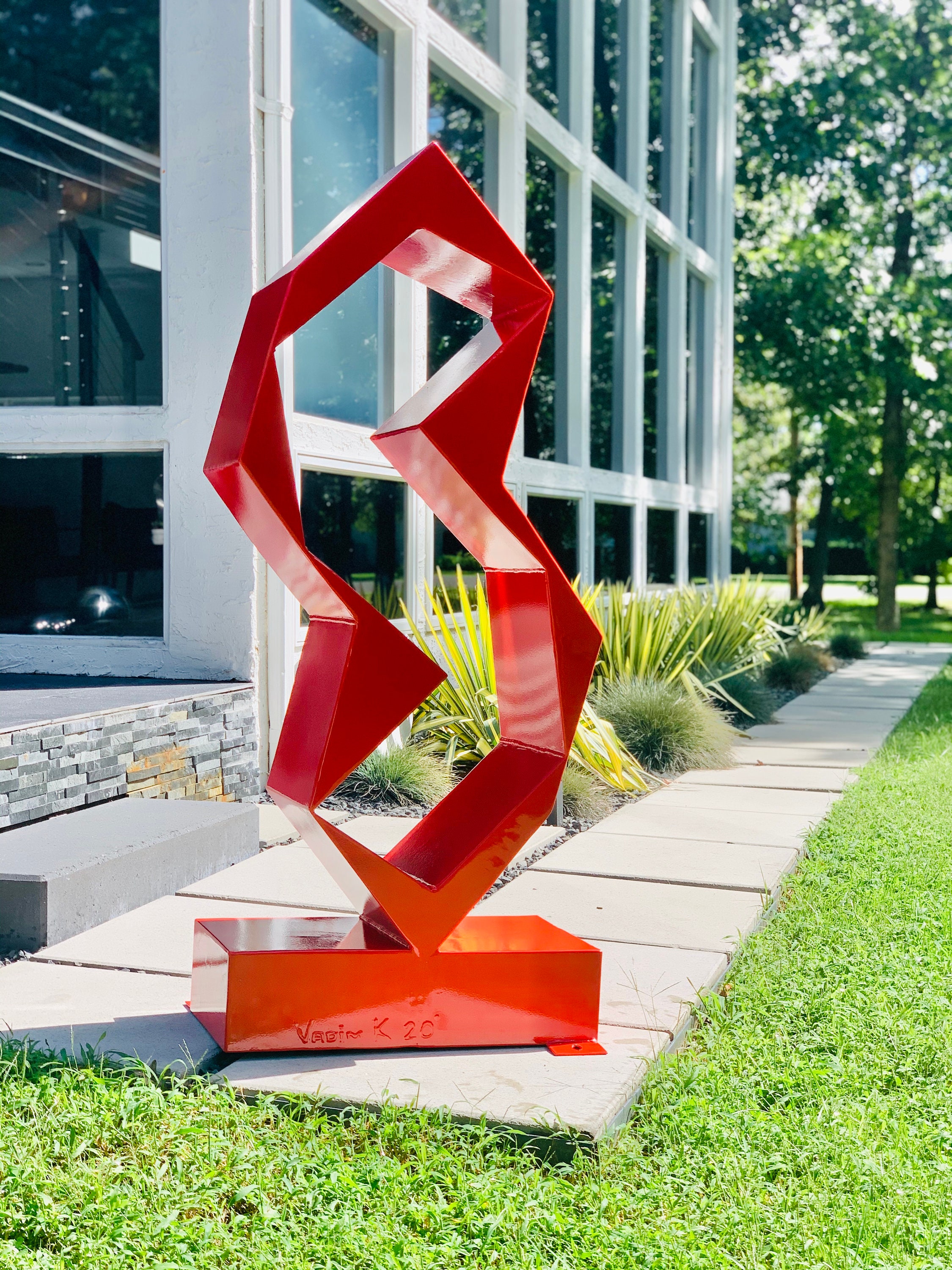 Fortuna II Modern Tall Outdoor/indoor Abstract Sculpture - Etsy