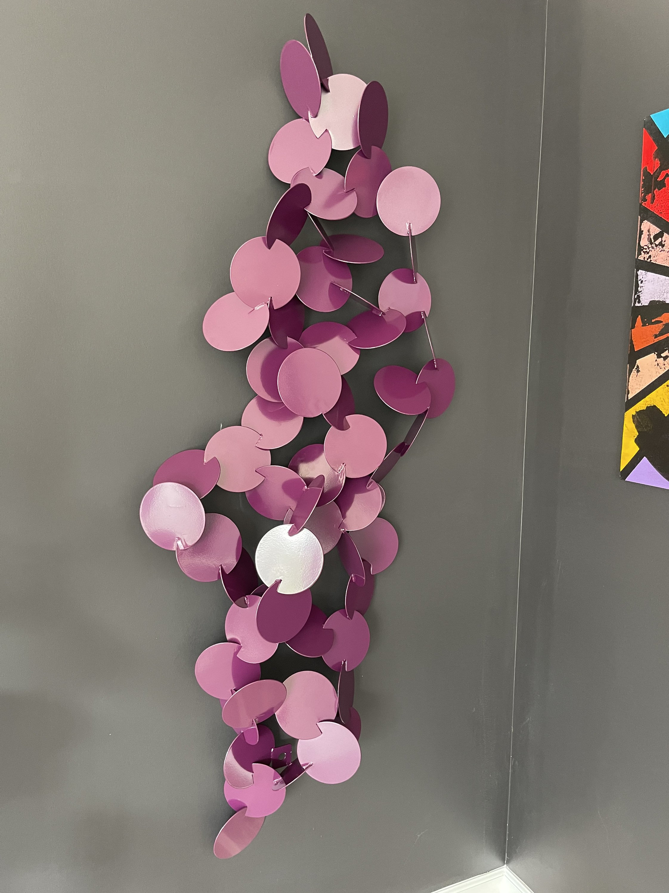Constance Wall Large Metal Sculpture Modern Abstract Art Red Stainless ...