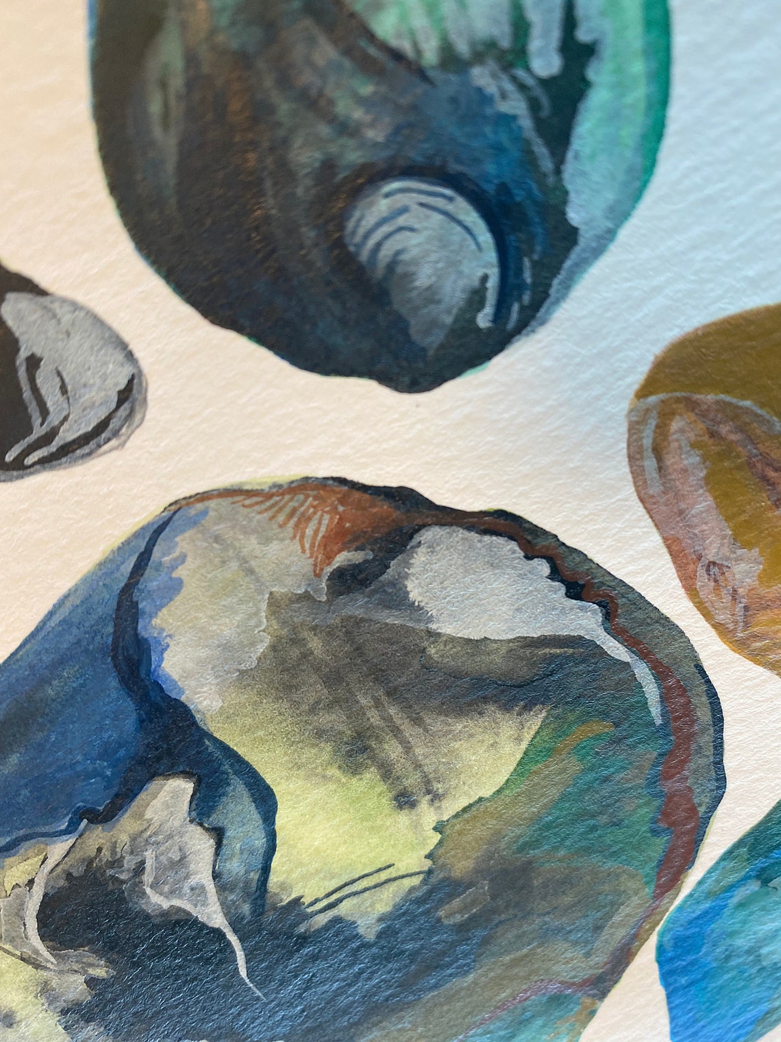 Floating Rocks Watercolor Abstract Nature Original Art Wall - Etsy