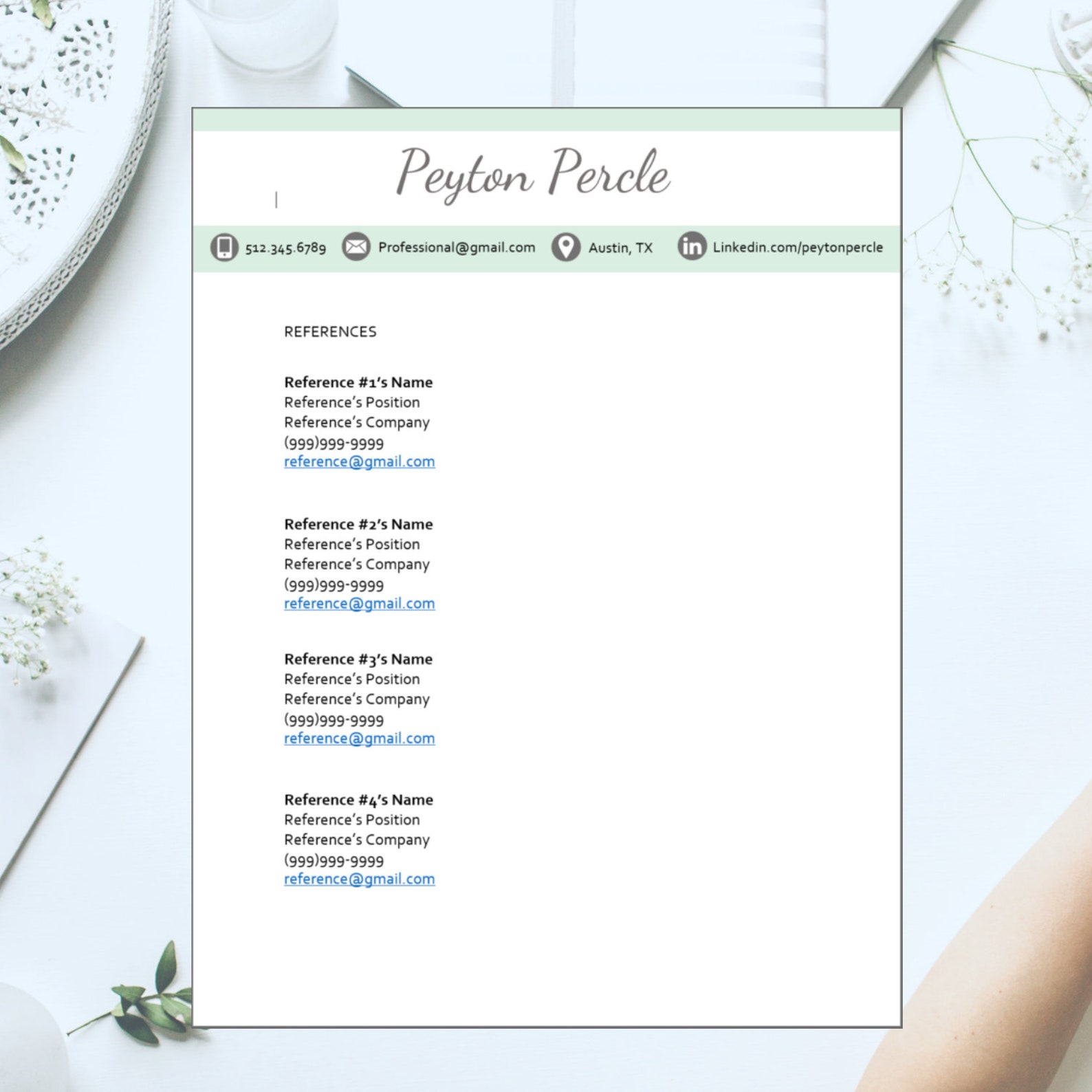 Entry Level Teacher Resume - Etsy