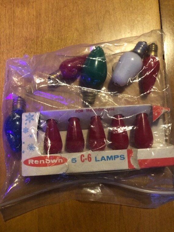 Vintage Christmas Light Bulbs | Etsy