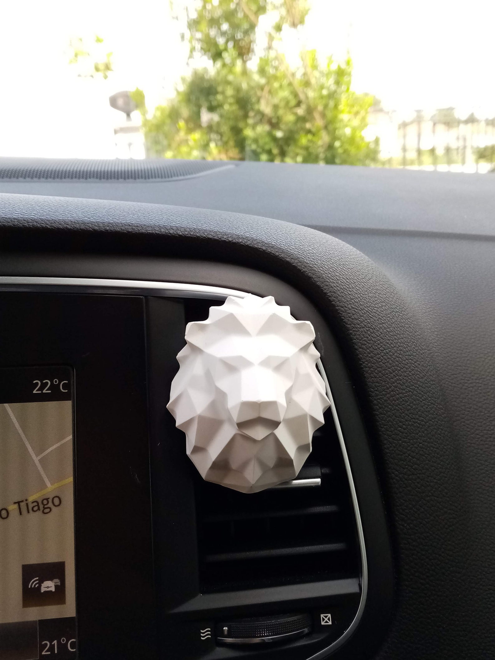 Geometric Lion Plaster Diffuser| Car Vent Clip/car Diffuser/car Air ...
