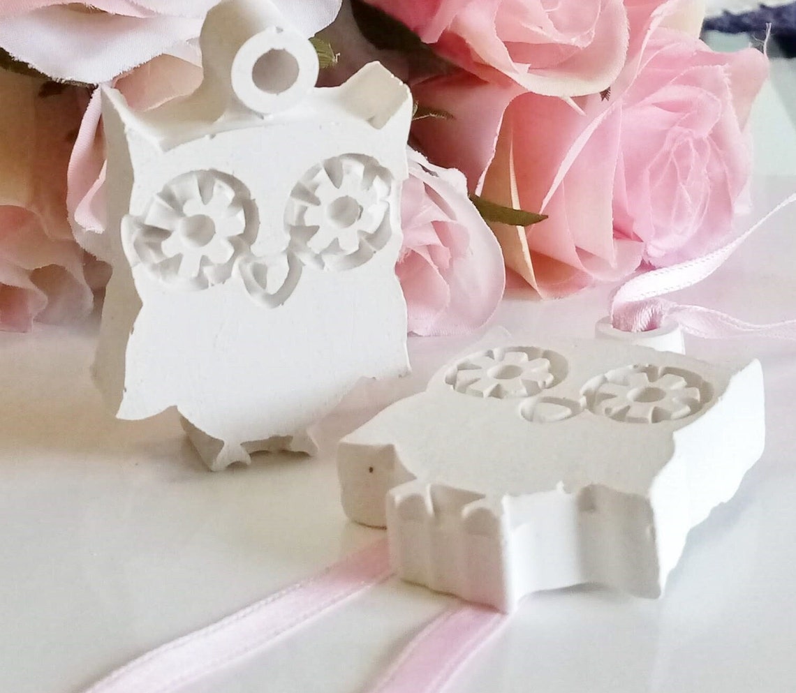Owl Plaster Diffuser Owl Diffuser Decor, Bridal Favor, Home Diffuser ...