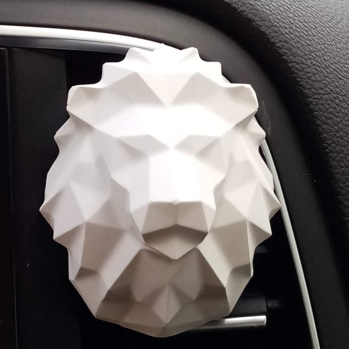 Geometric Lion Plaster Diffuser Car Vent Clip/car Diffuser/car Air ...
