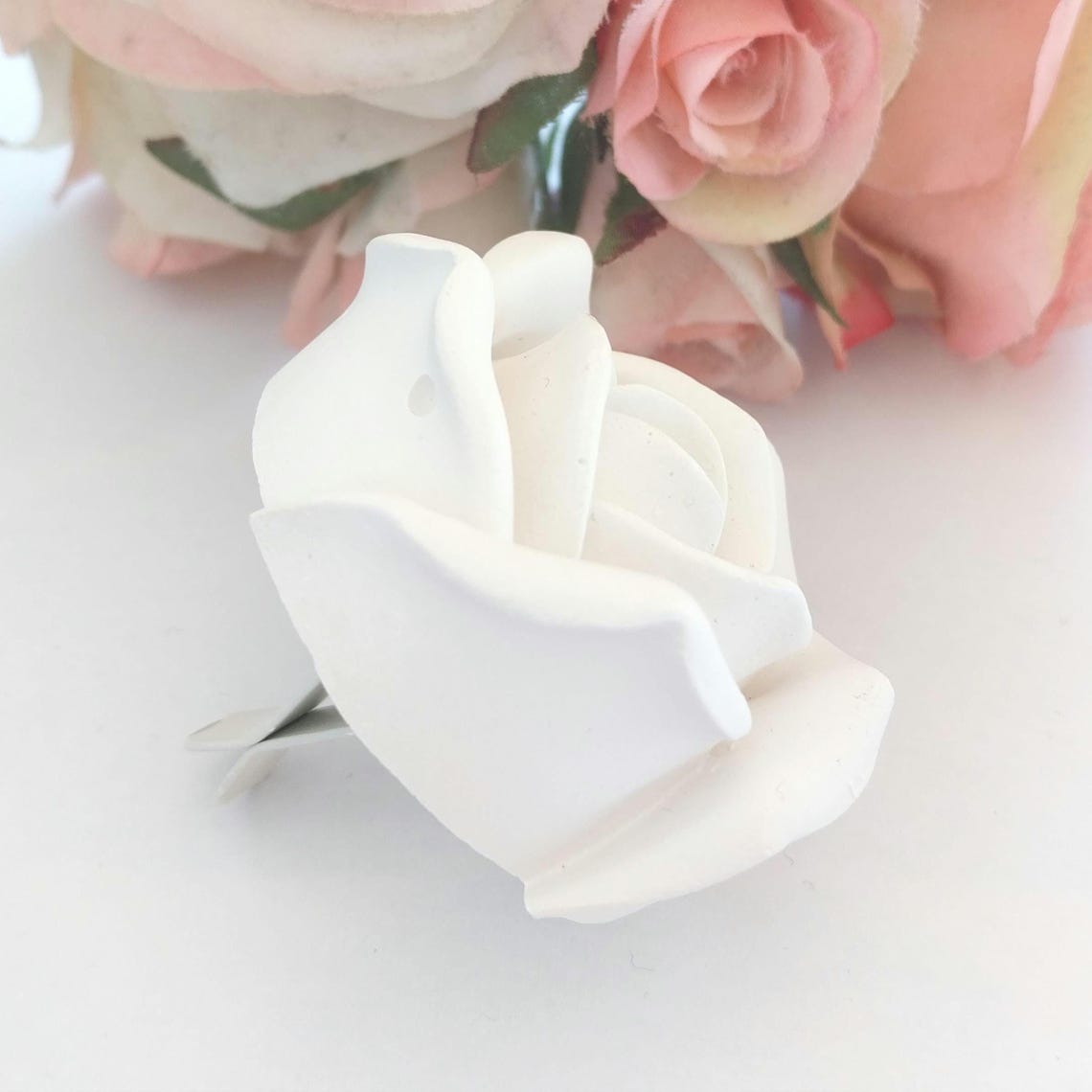 Rose Plaster Car Diffuser: Vent Clip Air Freshener With Refill - Etsy