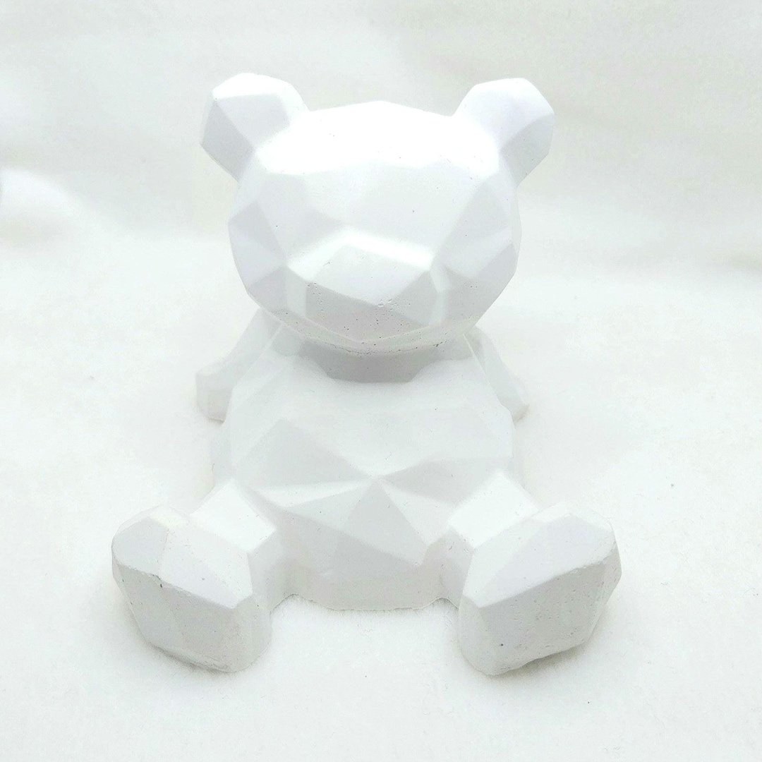 Geometric Concrete Teddy Bear Decor: Nursery Bookends - Etsy