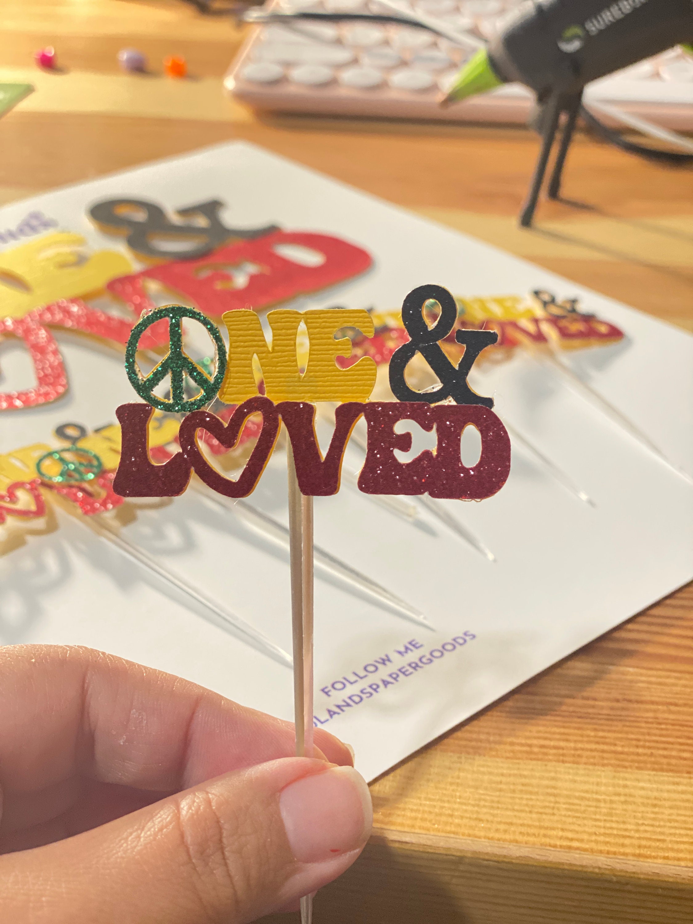 One Love Birthday, One Love Cake Topper - Etsy