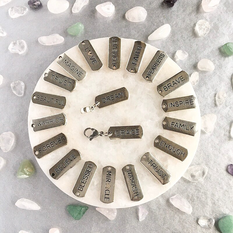 Word Charms - Etsy