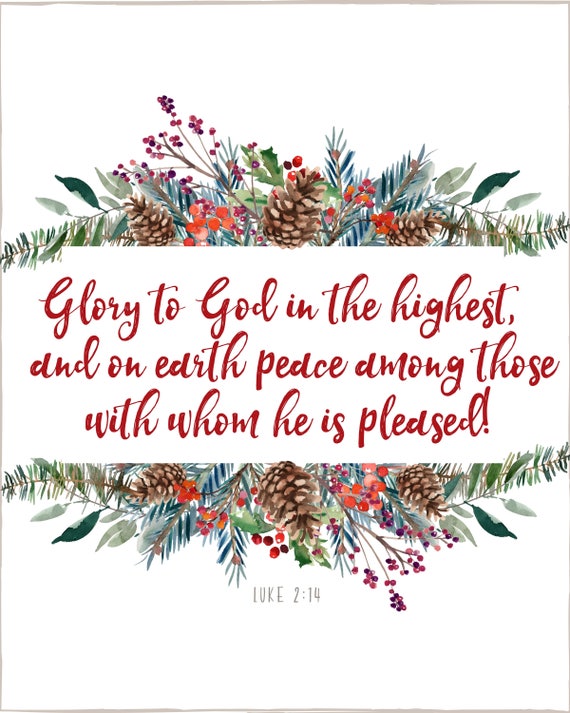 Christmas Peace On Earth Scripture